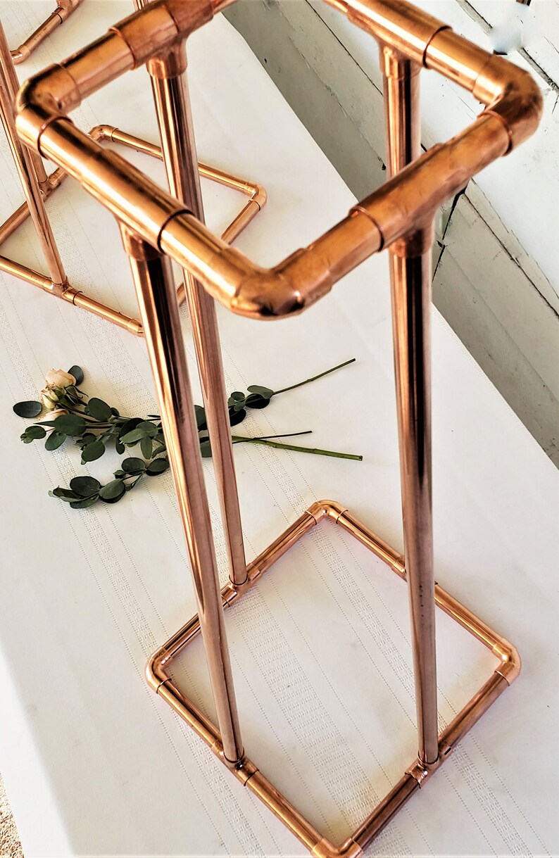 COPPER Wedding Bouquet Riser tapered 6.5 Top 4 - Etsy