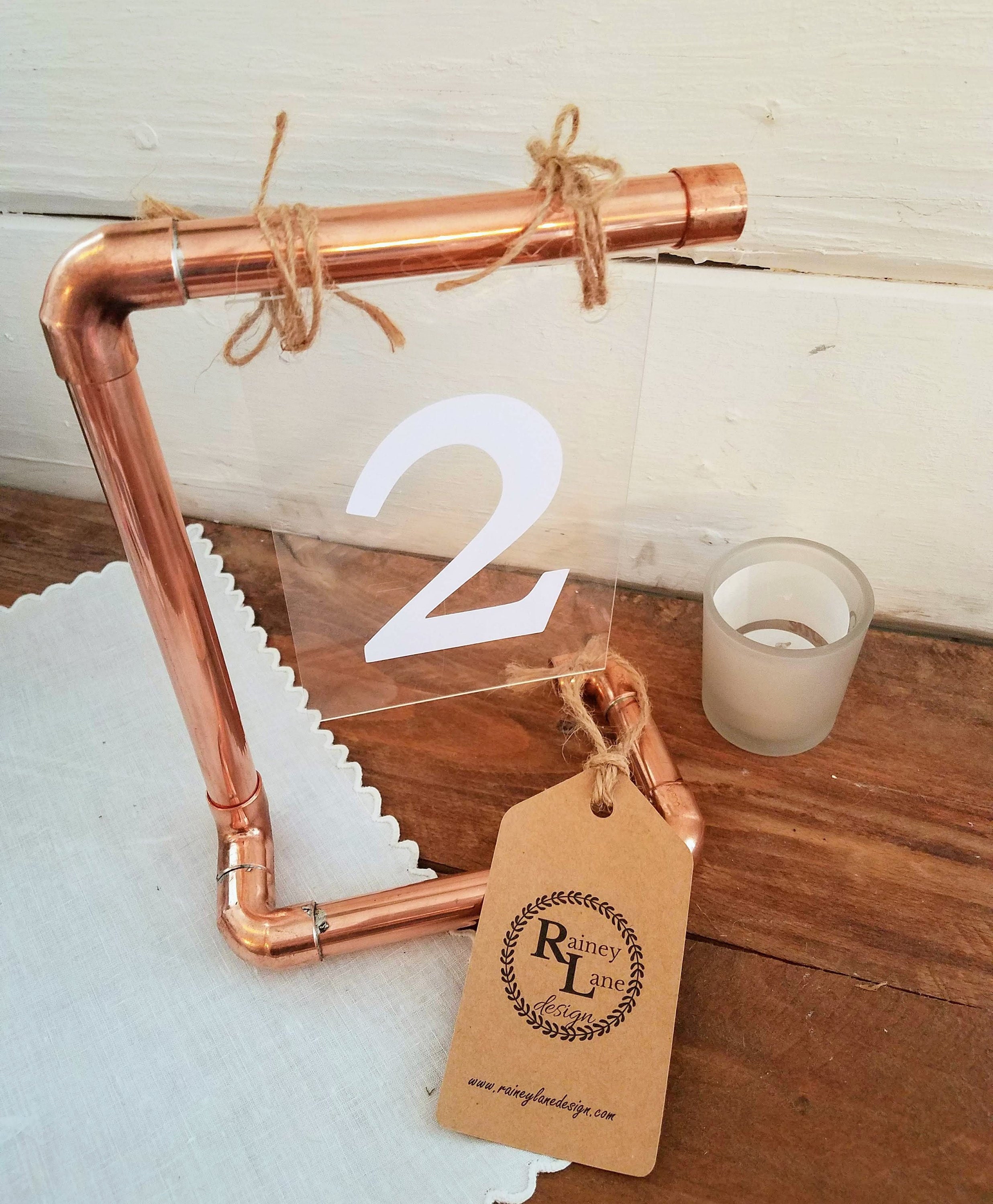 COPPER TABLE NUMBER Stand/Display/Frame S-FRaME | Etsy
