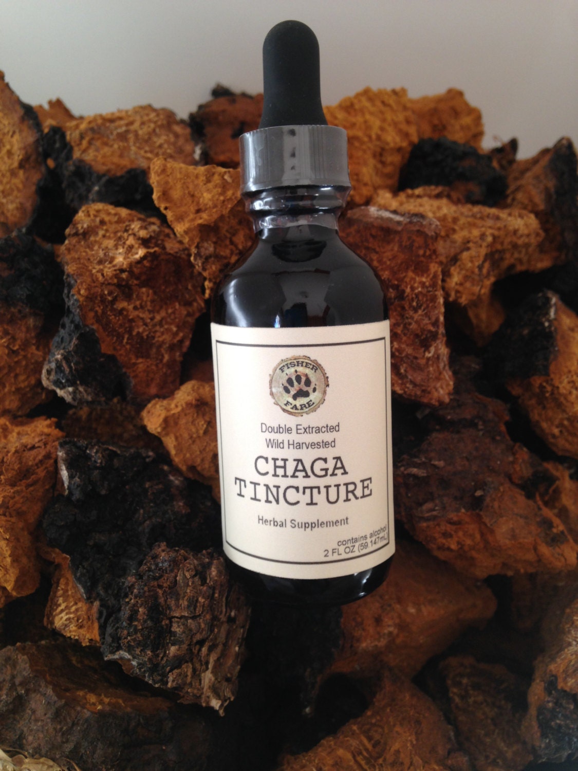 Chaga Tincture Double Extracted - Etsy
