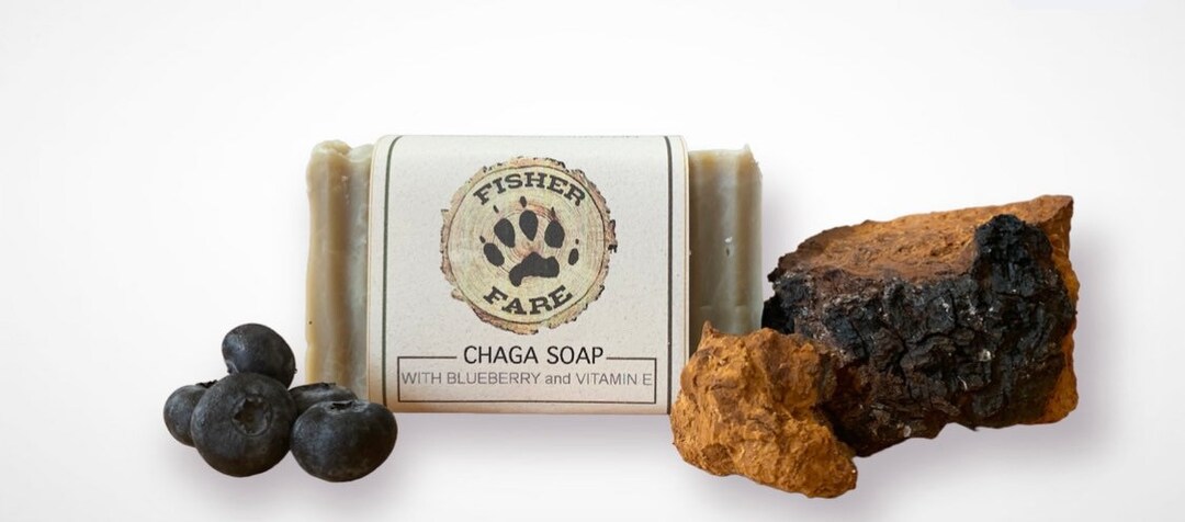 Chaga Soap With Blueberry and Vitamin E - Etsy