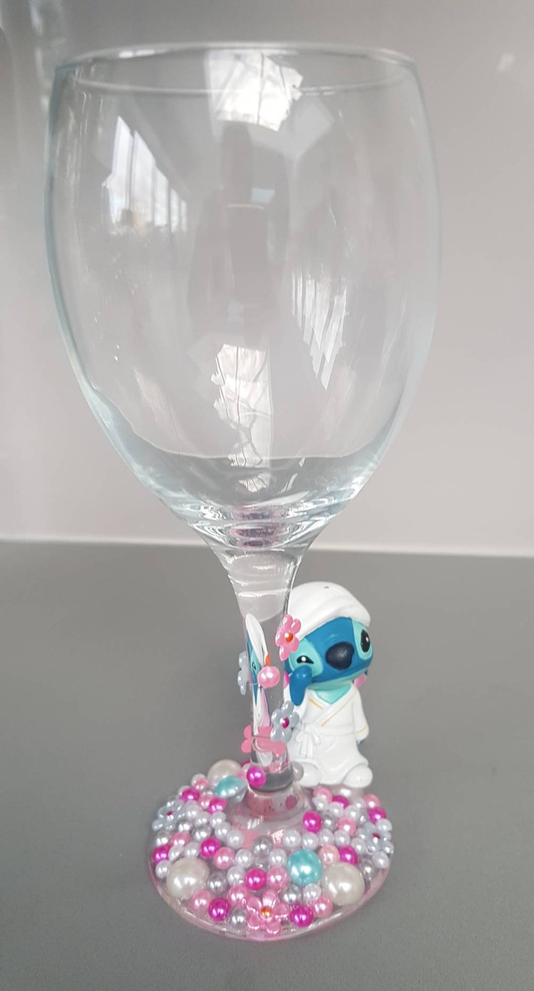 Stitch Wine Glass, Stich Glass, Disney Lilo & Stitch Wine Glass, Lilo ...