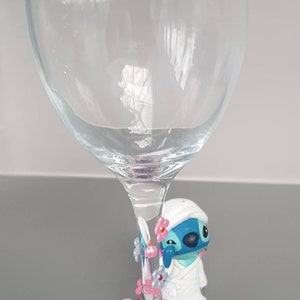 Stitch Wine Glass, Stich Glass, Disney Lilo & Stitch Wine Glass, Lilo ...