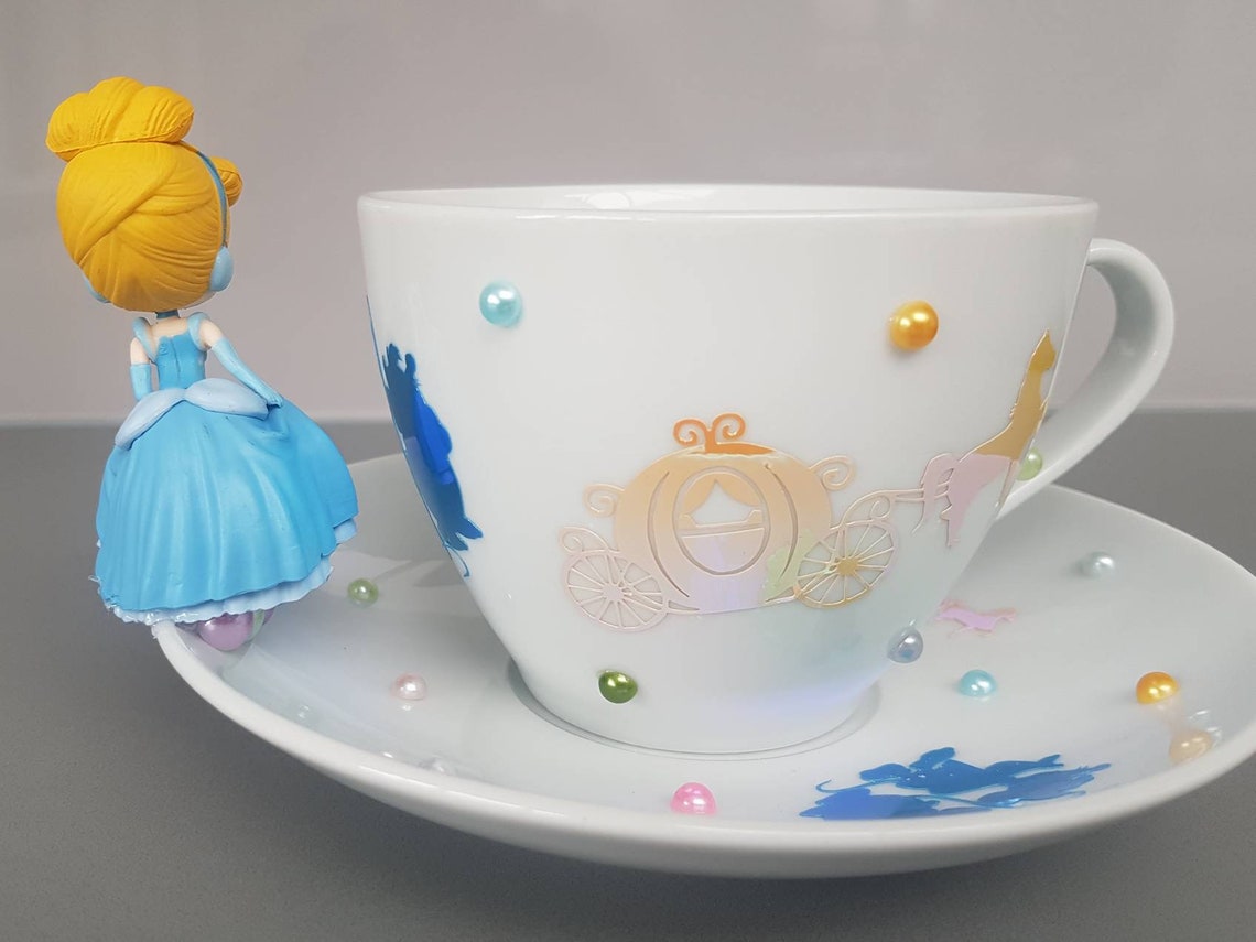 Personalised Disney Princess Cinderella Tea Cup & Saucer - Etsy