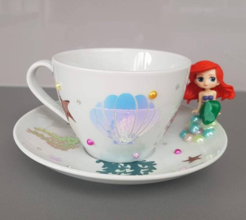 Personalised Disney Little Mermaid Tea Cup & Saucer Ariel Tea | Etsy