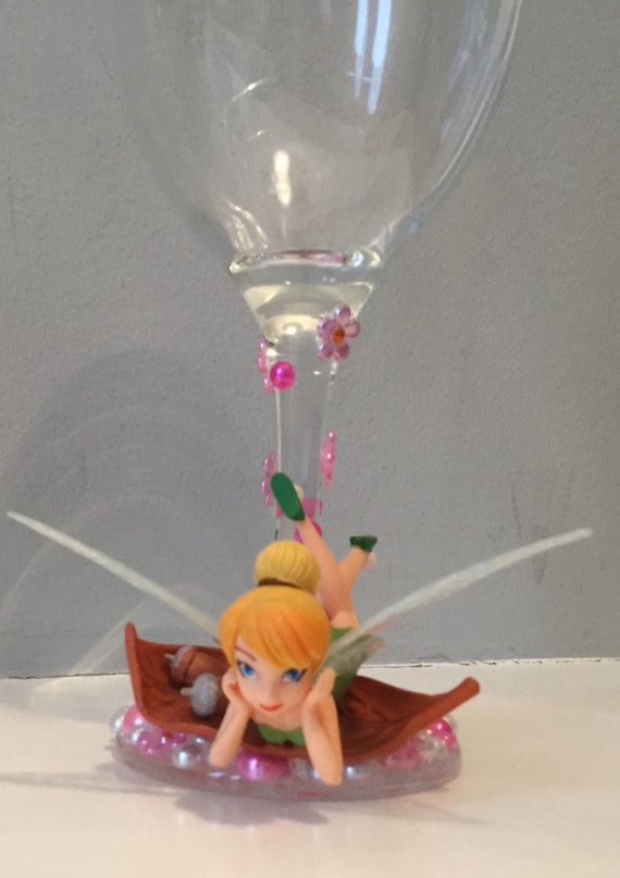 Tinkerbell Glass Disney Princess Tinkerbell Tinker bell | Etsy