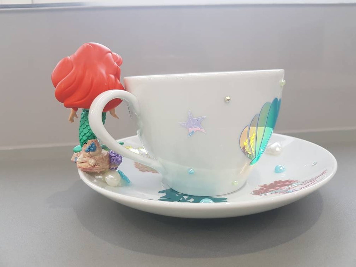 Personalised Disney Little Mermaid Tea Cup & Saucer Ariel Tea | Etsy