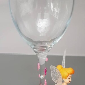Tinkerbell Glass, Tinker Bell Wine Glass, Fairy Wine Glass, Gem Wine ...