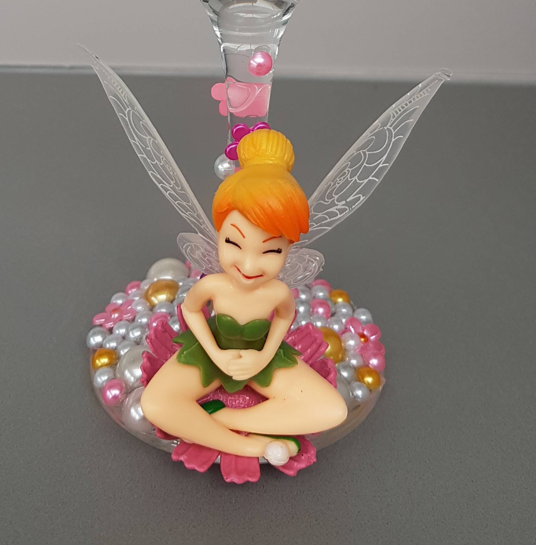 Tinkerbell Glass Tinker Bell Wine Glass Fairy Wine Glass - Etsy