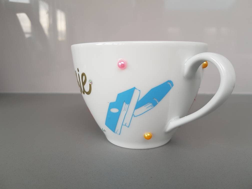 Personalised Disney Belle Tea Cup & Saucer, Beauty and the Beast Tea ...