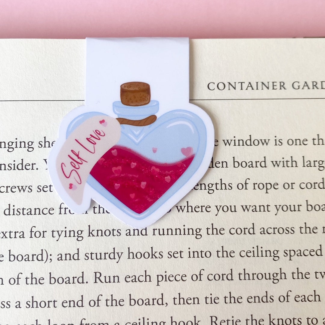 Self Love Mental Health Potion Bottle Magnetic Bookmark - Etsy