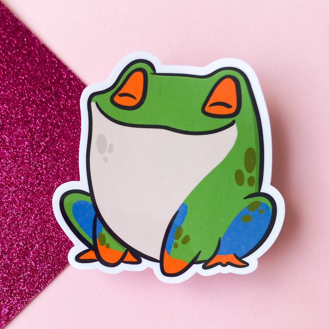 Francine the Frog Sticker | Bullet Journal, Scrapbook Sticker, Planner ...