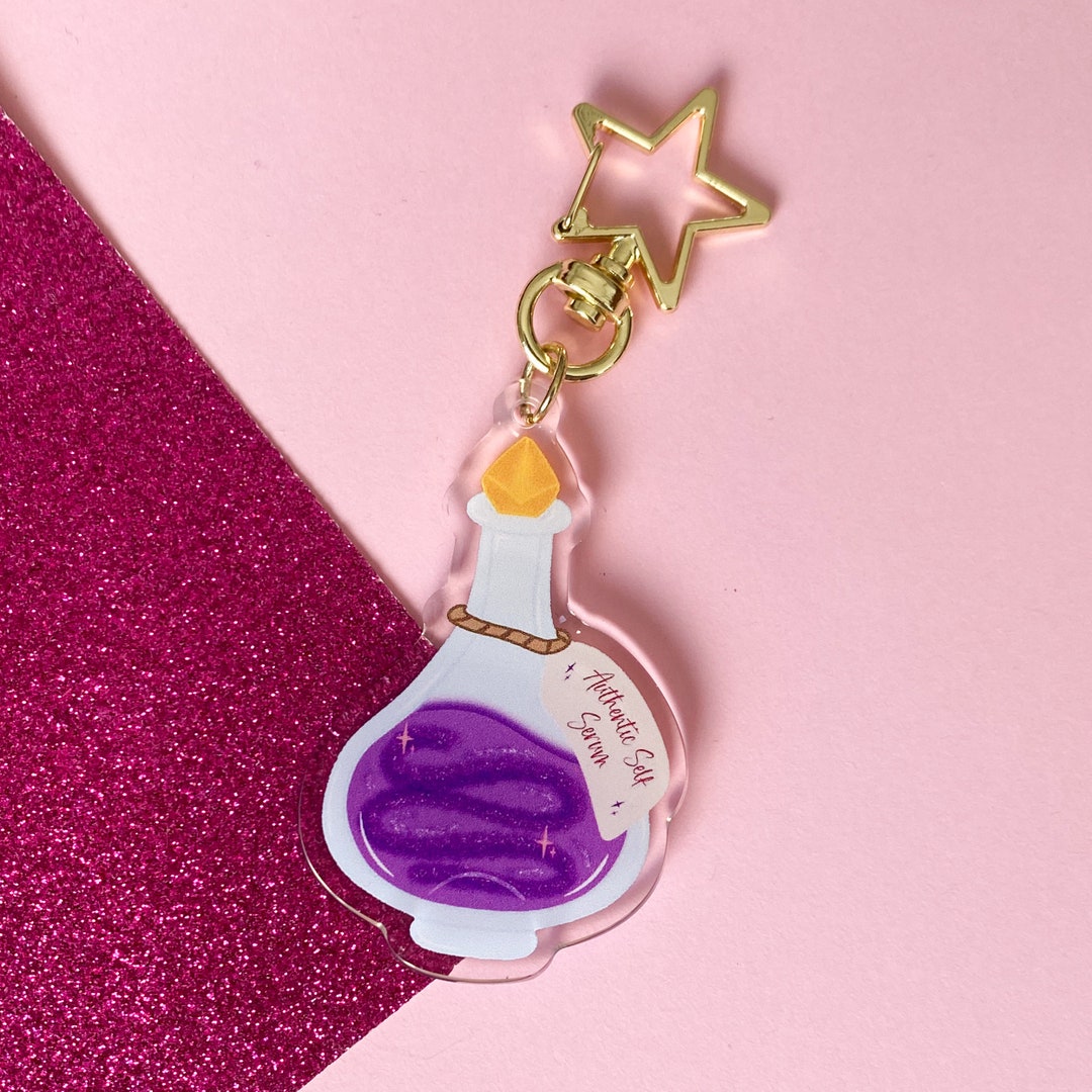 Authentic Self Serum Mental Health Potion Bottle Acrylic Keychain - Etsy