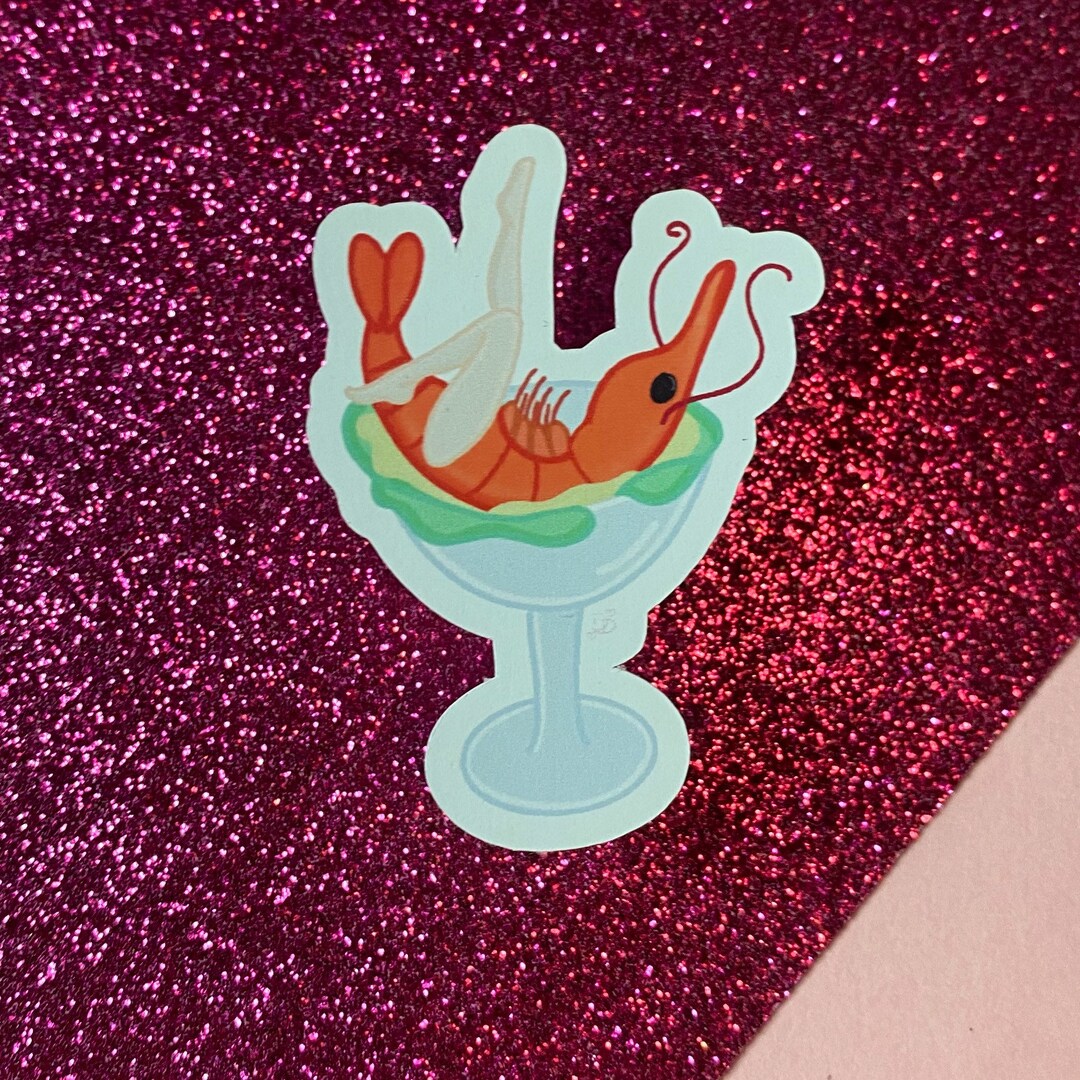 Prawn Cocktail Burlesque Inspired Sticker Bullet Journal, Scrapbook ...
