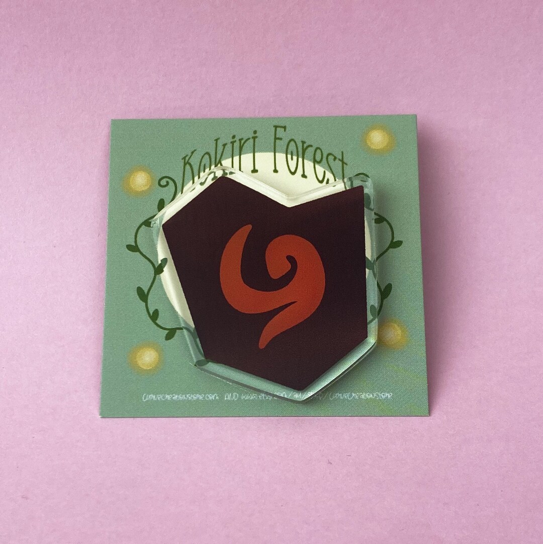 Escudo de bosque de madera Pin acrílico - Etsy México