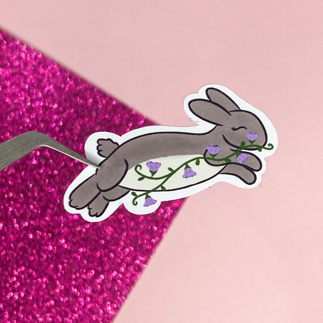 Phoebe the Bunny Sticker Bullet Journal, Scrapbook Sticker, Planner ...