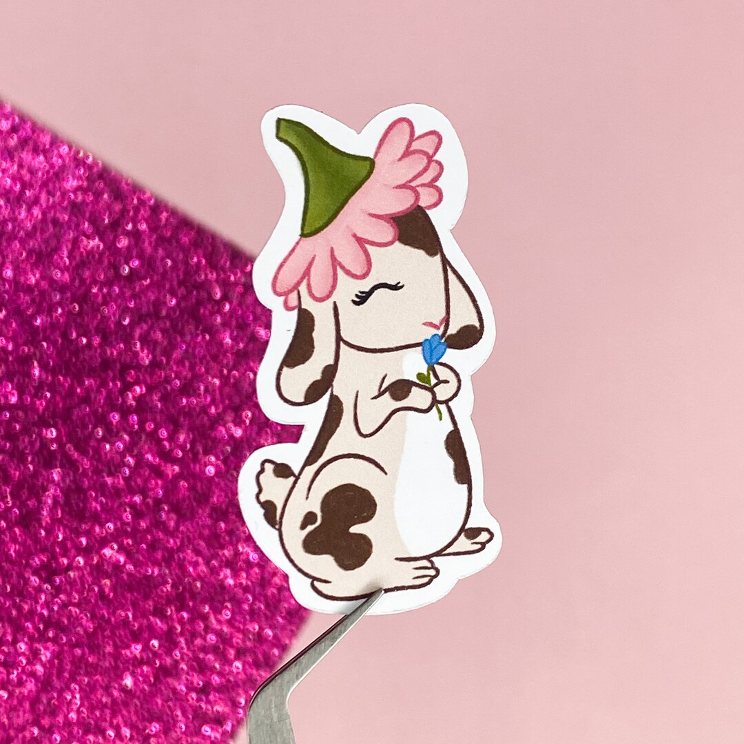 Ingrid the Bunny Sticker | Bullet Journal, Scrapbook Sticker, Planner ...