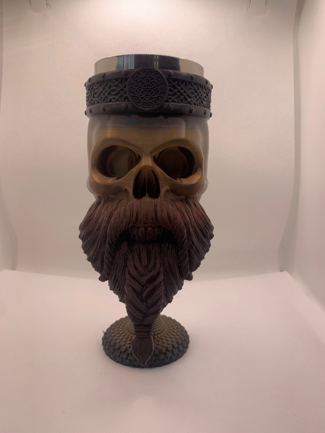 Celtic King Skull Chalice/3d Printed Chalice - Etsy