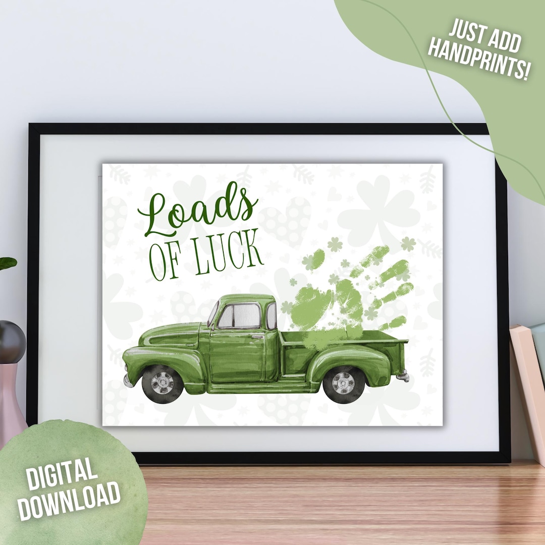 St Patrick's Day Printable Handprint Craft | Loads of Luck Handprint ...