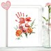 Floral Printable Handprint Craft | Handprint Art | Kids DIY Gift ...