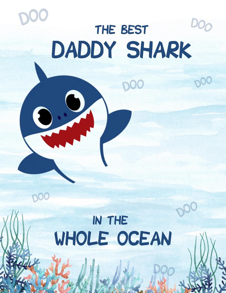 The Best Daddy Shark Footprint Art | Shark Footprint Art | Kids Craft ...