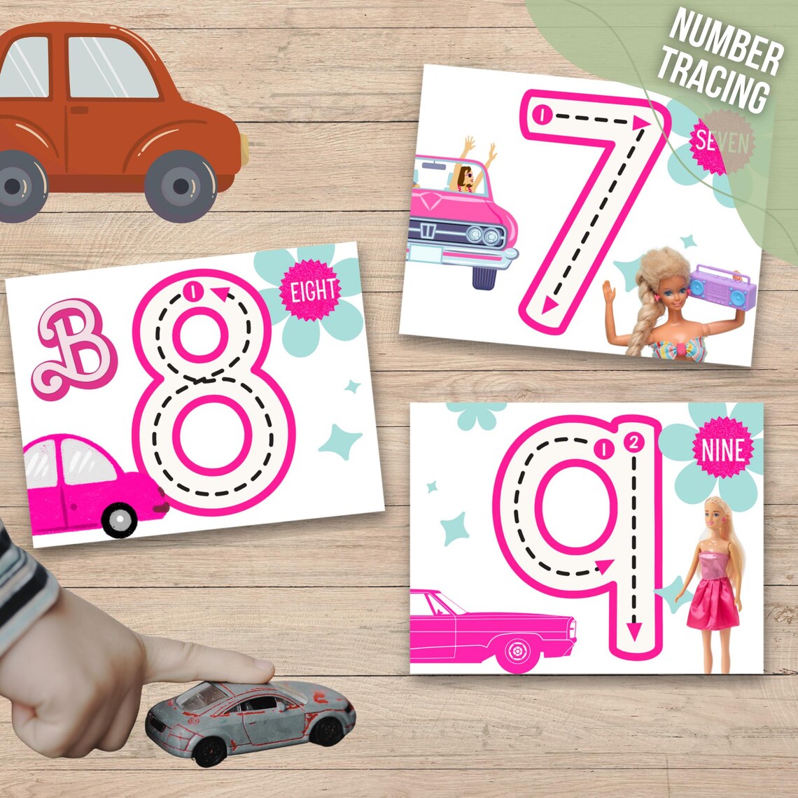 Numbers Printable Road Mat | Car Tracing Activity | Printable Activity ...