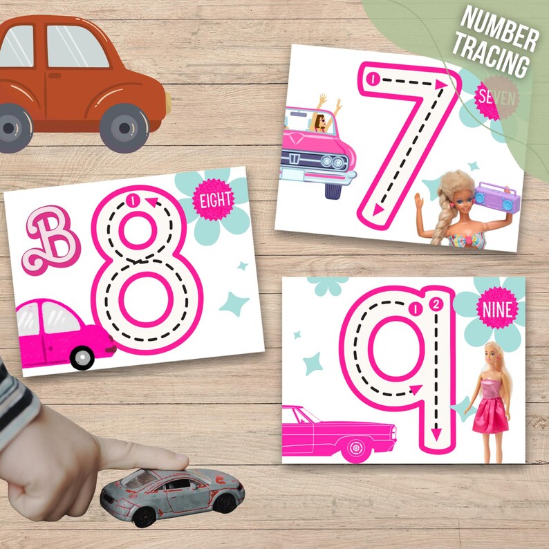 Numbers Printable Road Mat | Car Tracing Activity | Printable Activity ...