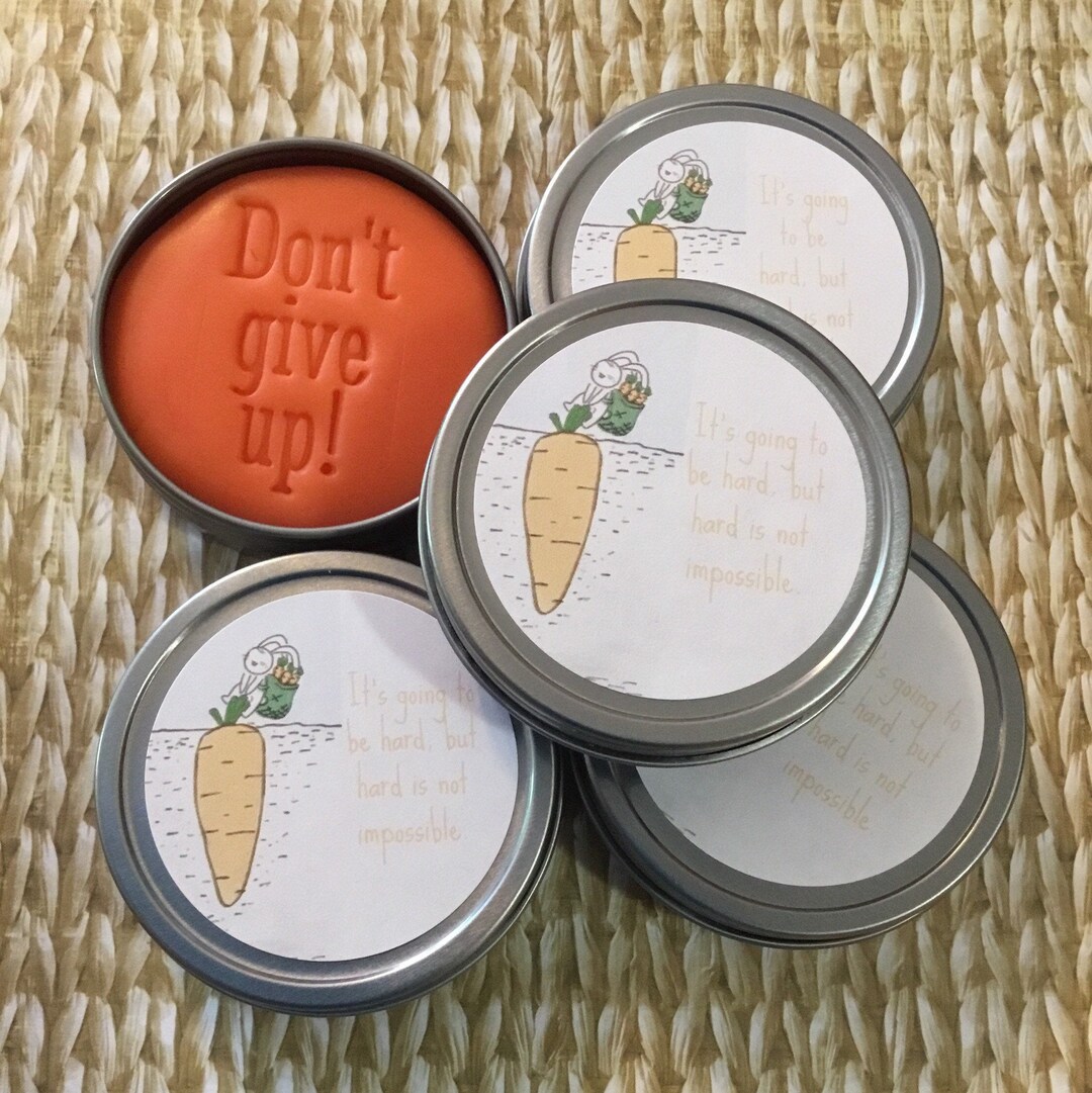 Anxiety Relief Fidget Dough 5 Tins Orange & Vanilla Essential Oil Gift ...