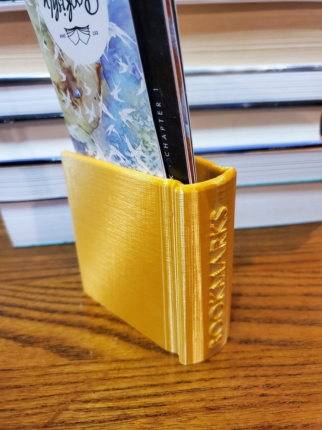 3D Printed Book Shaped Bookmark Holder, Keep Your Place in Style - Etsy