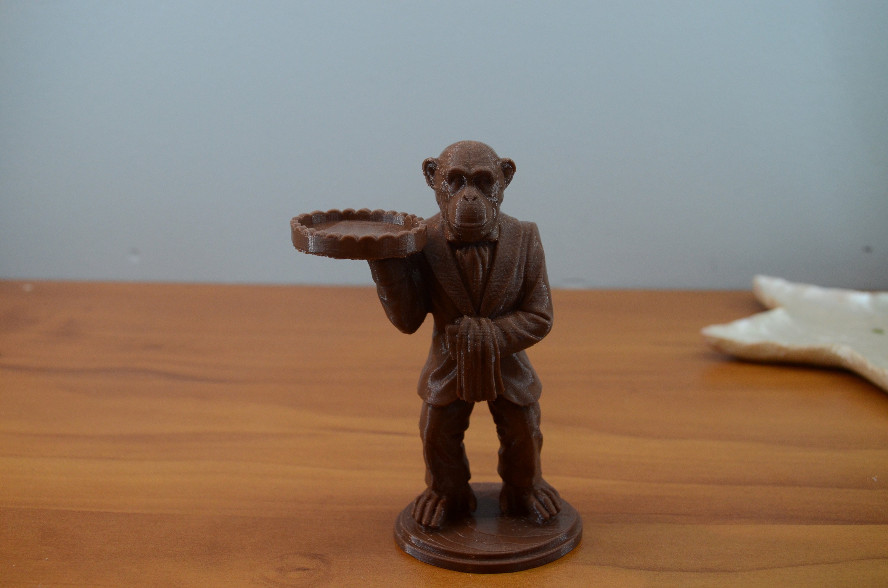 3d Printed Monkey Butler Statue - Etsy Canada