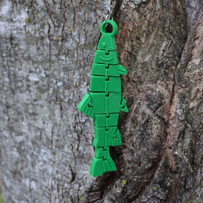 Fish Keychain - Etsy