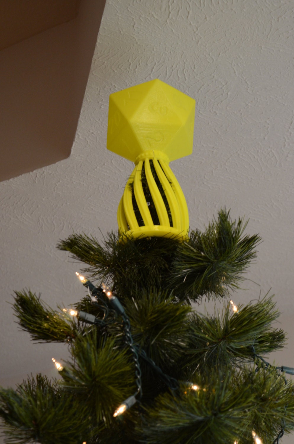 3d Printed D20 Tree Topper Lighted Topper LED Topper | Etsy