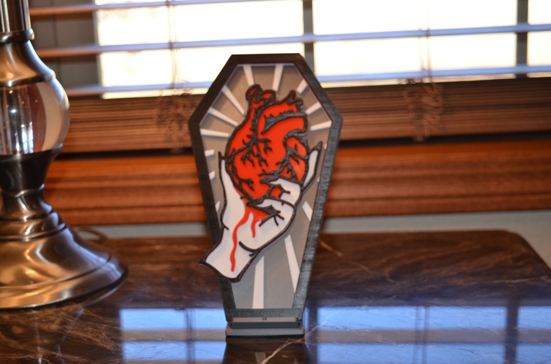3d Printed Anatomical Heart Coffin Wall Art - Etsy
