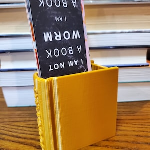 3D Printed Book Shaped Bookmark Holder, Keep Your Place in Style - Etsy