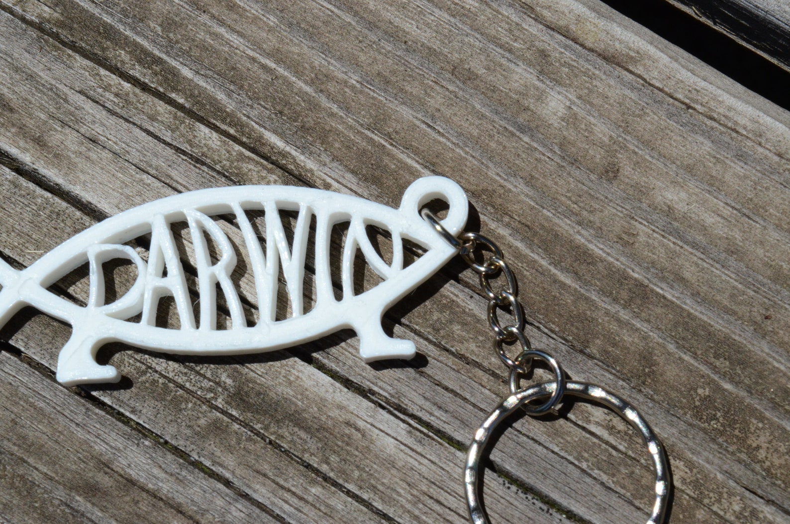 3d Printed Darwin Fish Keychain - Etsy