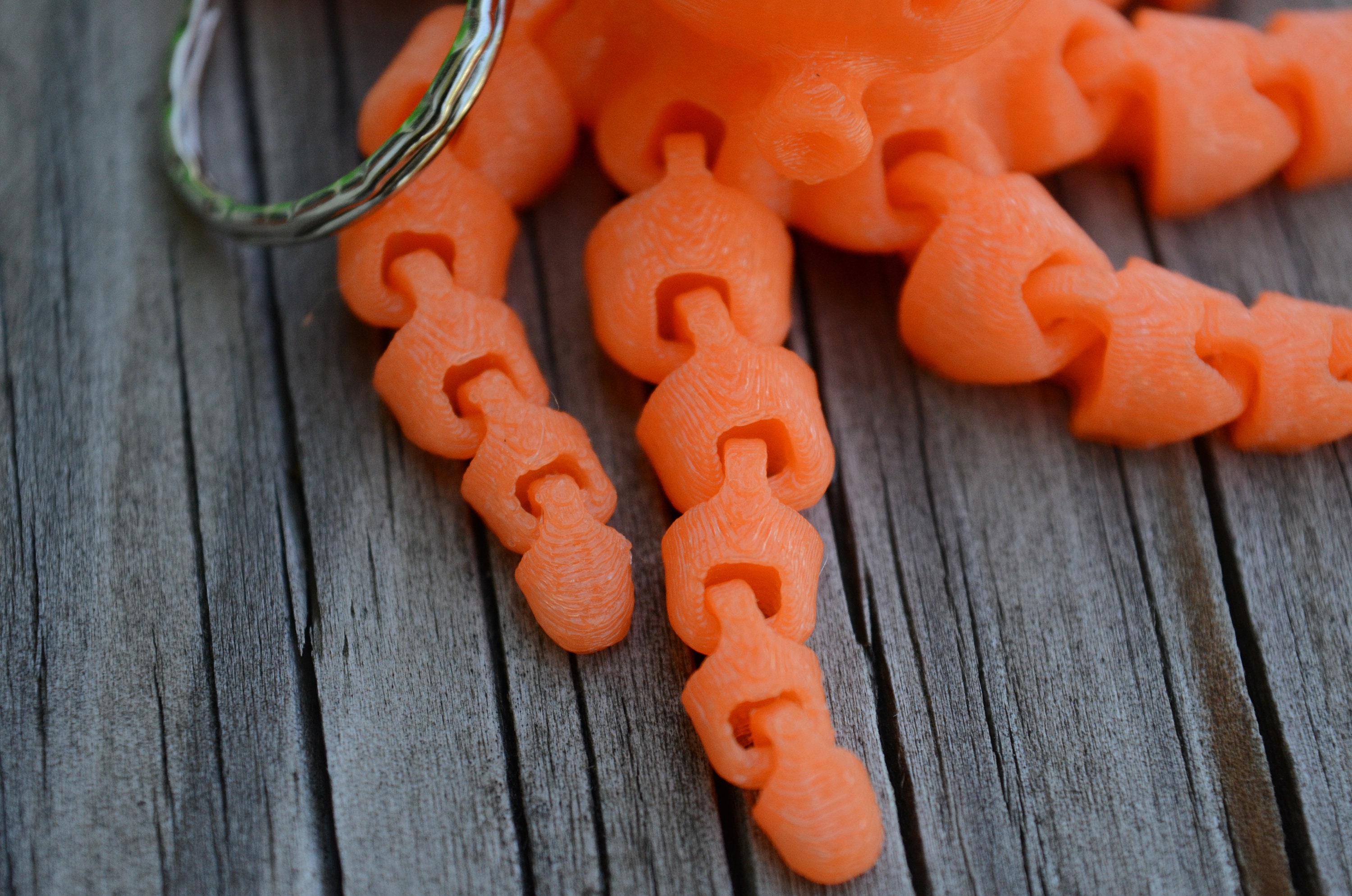 3d Printed Articulated Octopus Keychain - Etsy