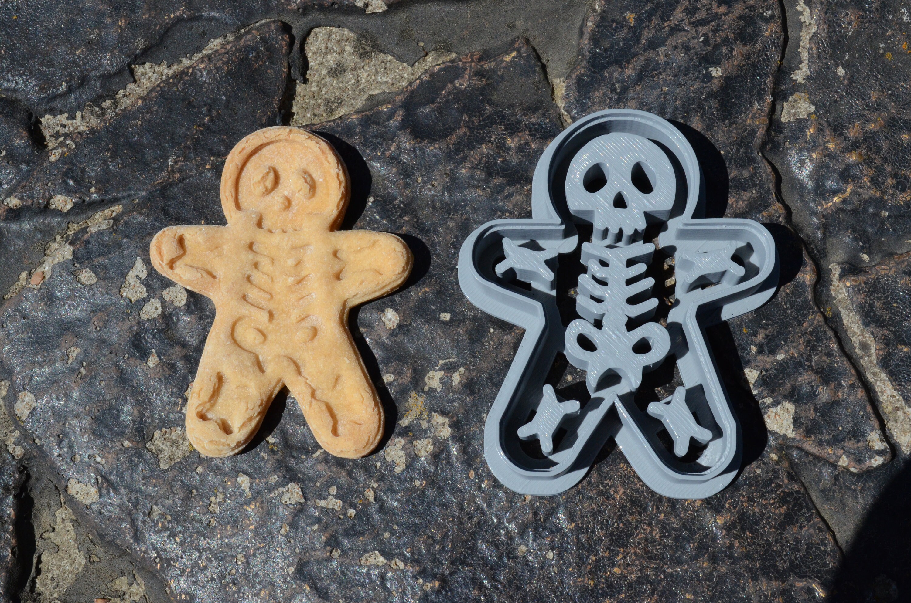 3d Printed Ginger-dead Man Cookie Cutter Skeleton Cookie | Etsy