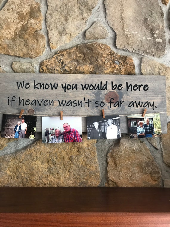 Sabemos que estarías aquí si el cielo no estuviera tan lejos | Etsy