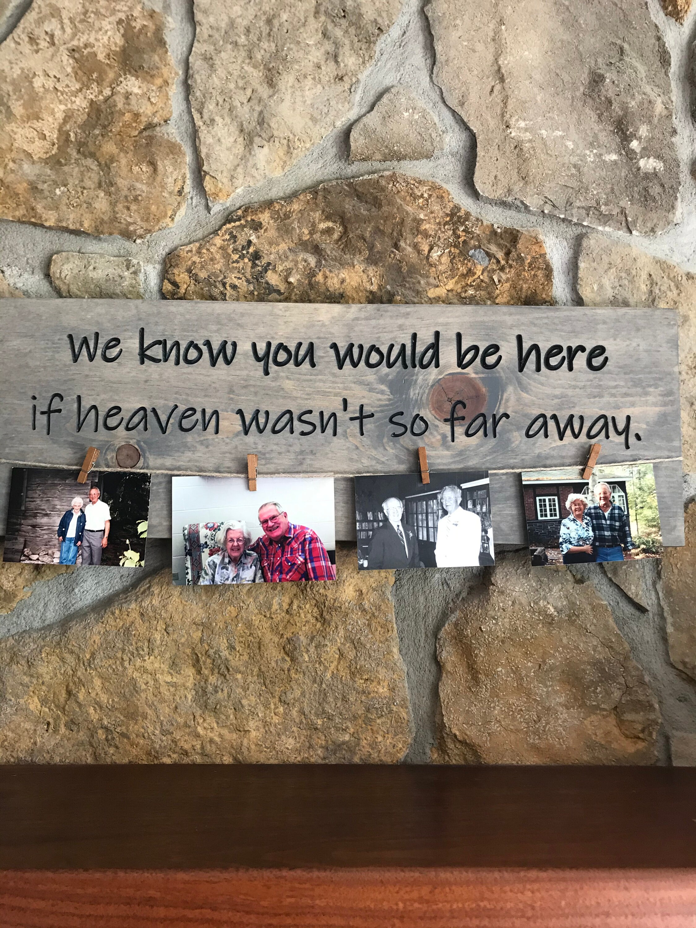 Sabemos que estarías aquí si el Cielo no estuviera tan lejos, signo de ...