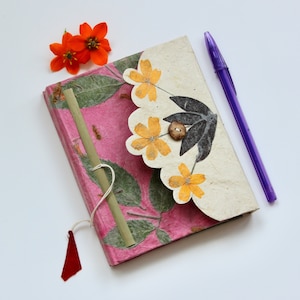 Handmade Floral Journal | Beautiful Notebook | Handmade Paper Notebook ...