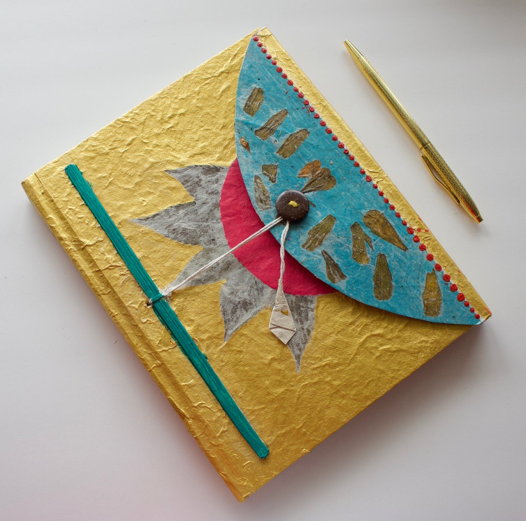 Handmade Handpainted Journal | Lokta Paper Notebook | Special Gift From ...