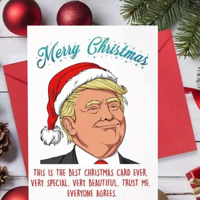 Trump Christmas Card - Etsy