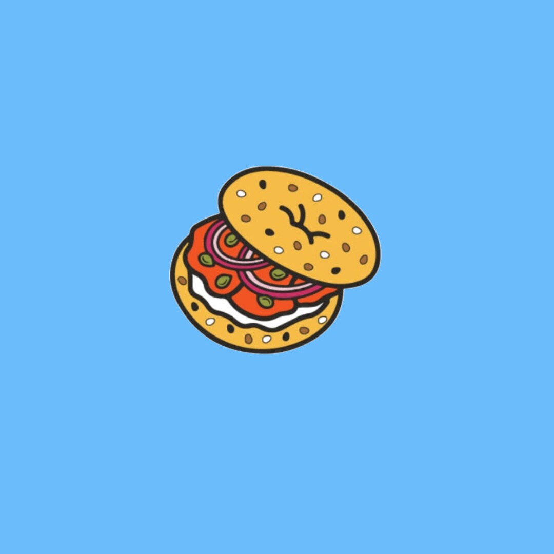 Lox Bagel Enamel Pin - Etsy