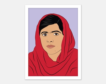 Malala Yousafzai Png, Malala Yousafzai Print, Malala Yousafzai Powerful ...