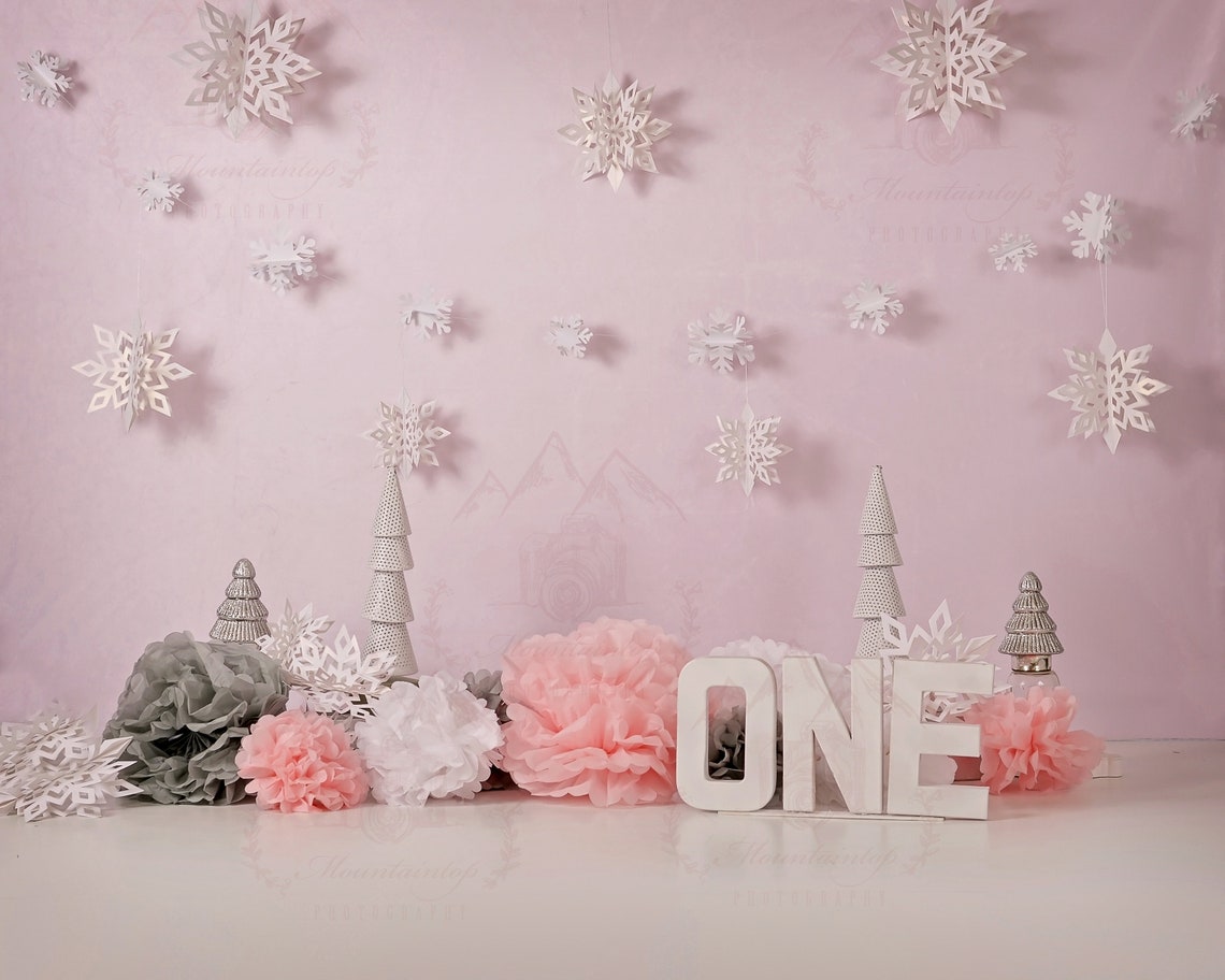 4 Scenes Winter Wonderland ONEDERLAND One-derland 1st Birthday Digital ...