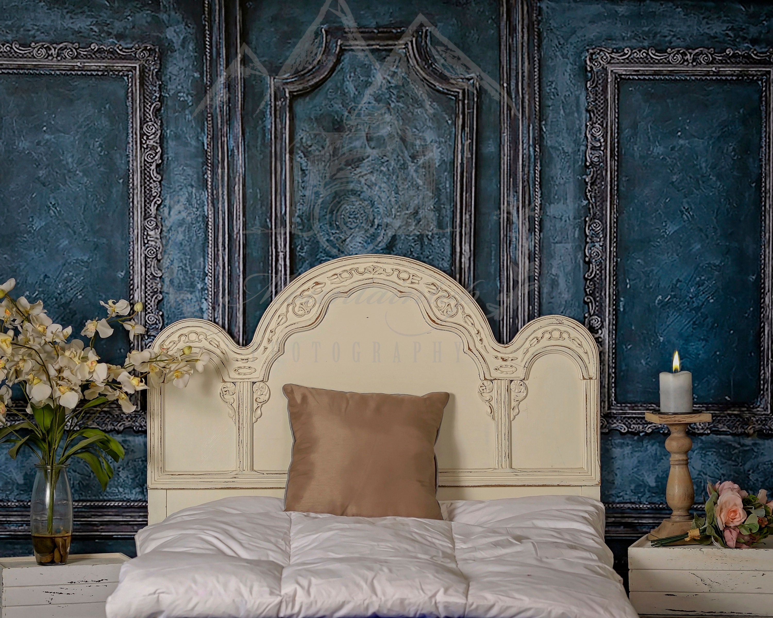 Antique Bed Digital Background Backdrop Sitter Child - Etsy