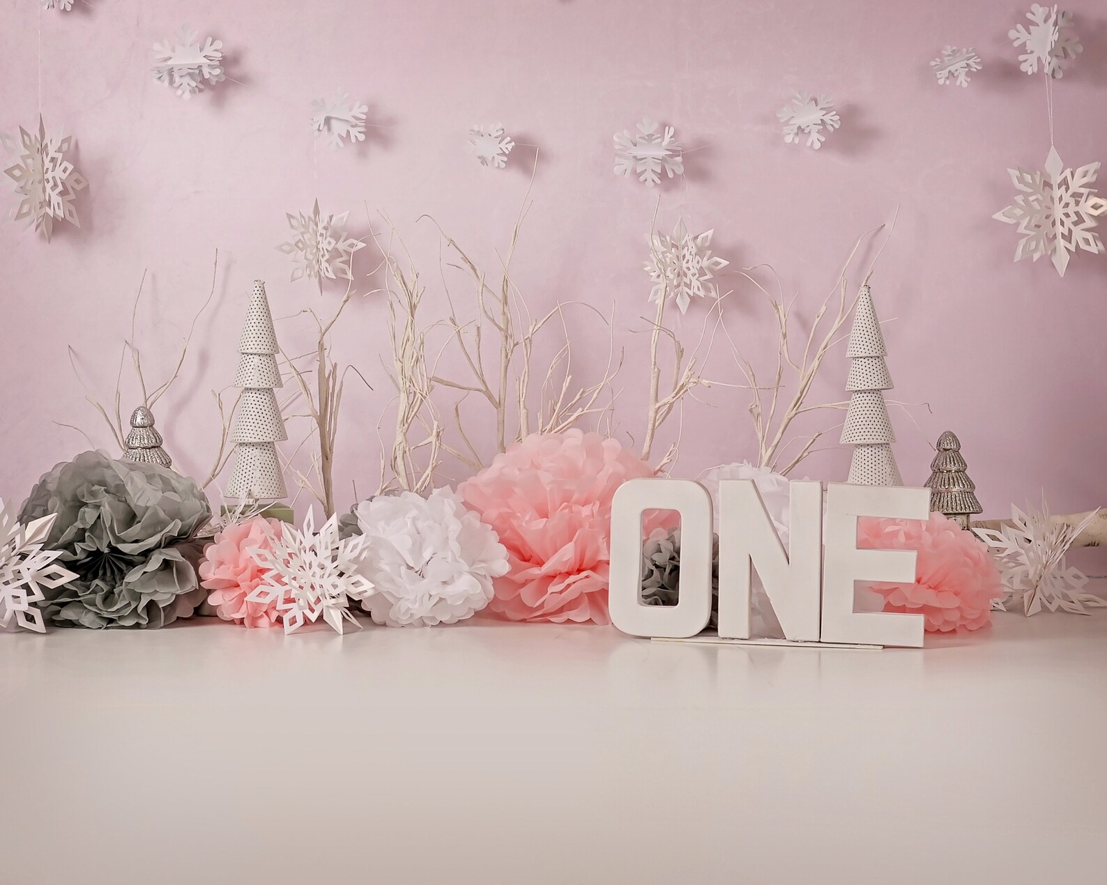 4 Scenes Winter Wonderland ONEDERLAND One-derland 1st Birthday Digital ...