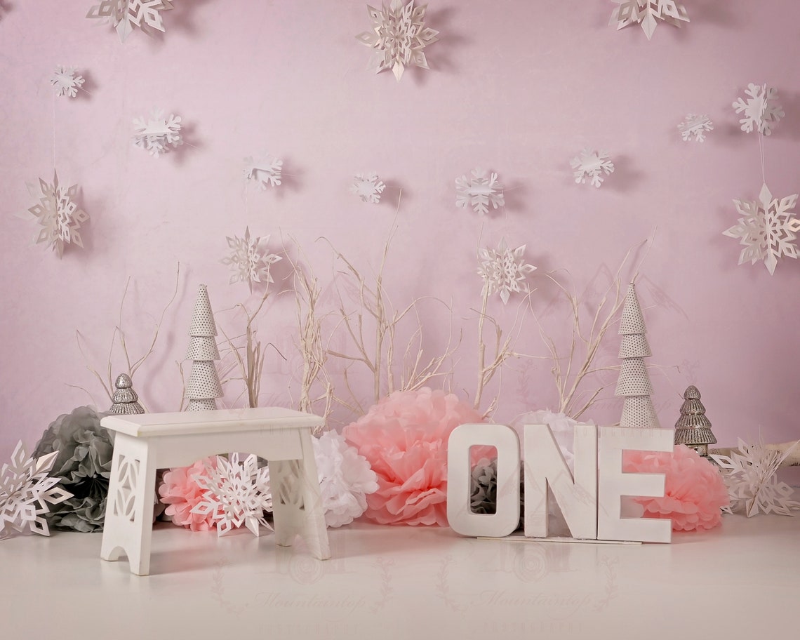 4 Scenes Winter Wonderland ONEDERLAND One-derland 1st Birthday Digital ...
