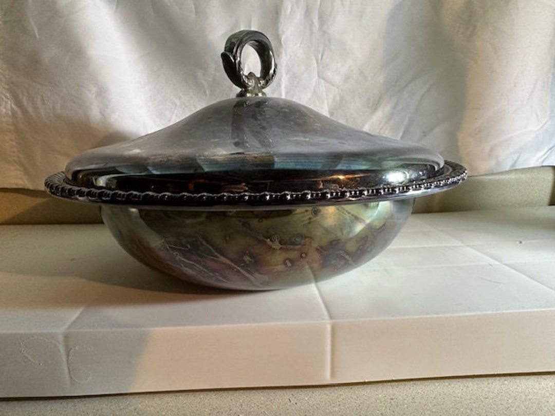 Vintage PYREX Silver Plated Casserole Serving Dish - Etsy