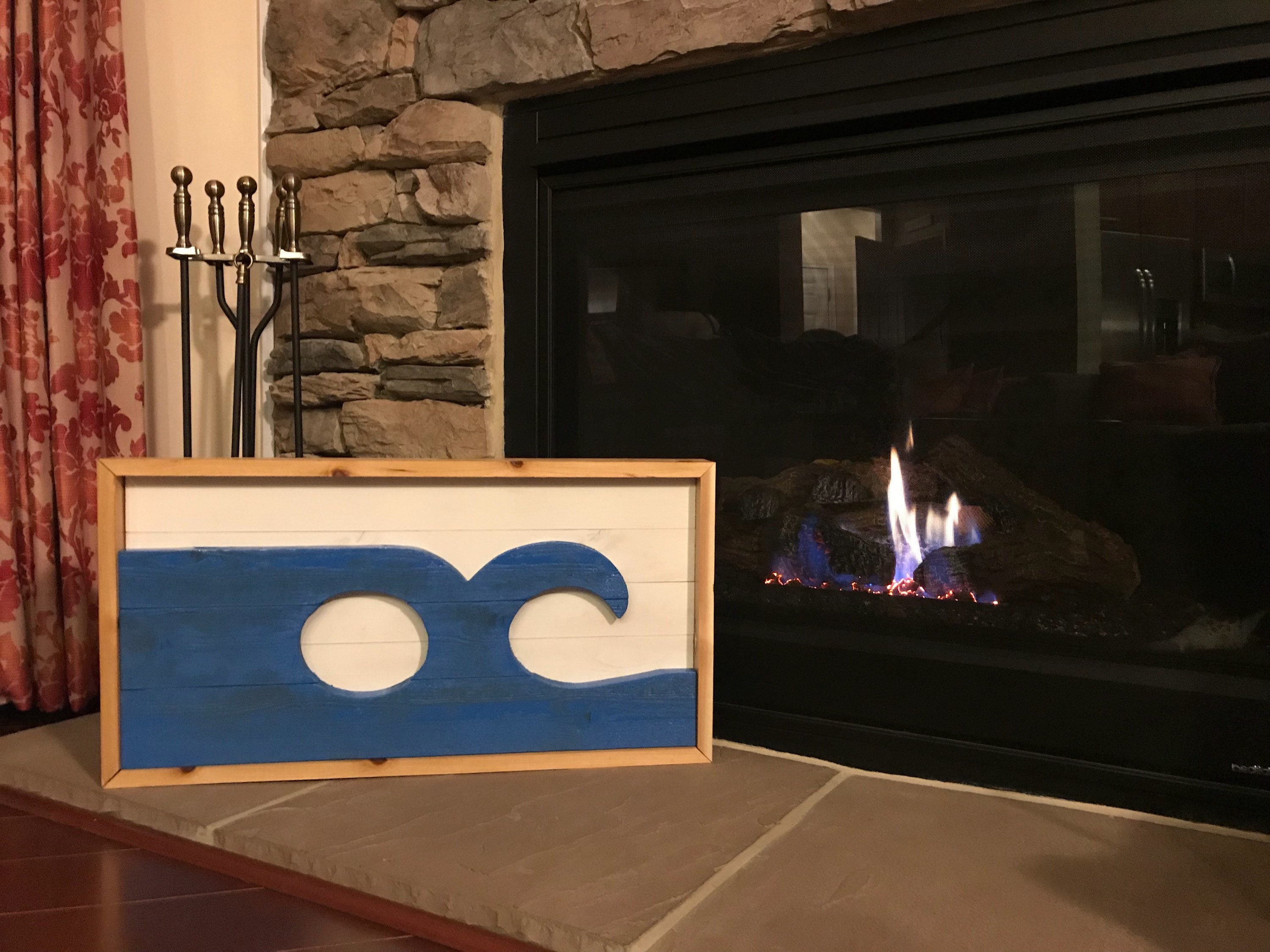 3D Ocean City Maryland Flag OCMD Wave Beach Rustic | Etsy