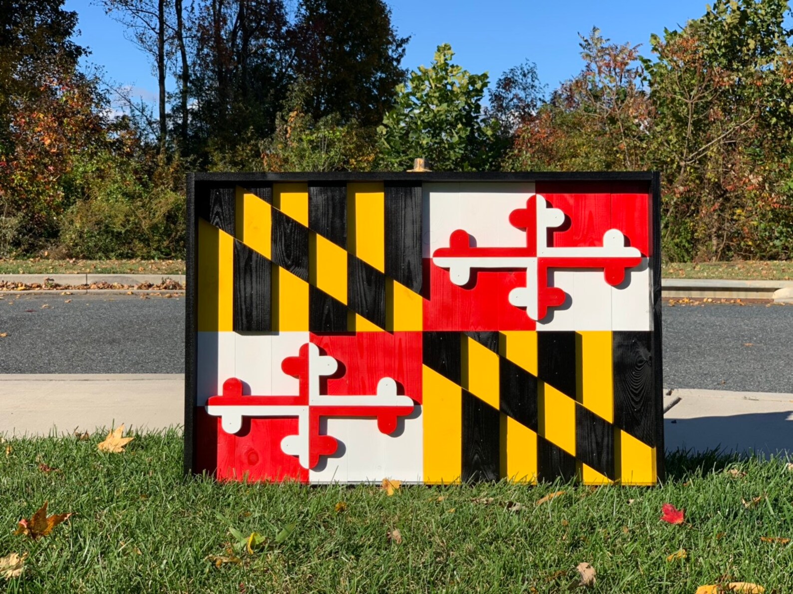 3D Maryland Flag 4 Sizes Wall Art Wooden Maryland Flag - Etsy